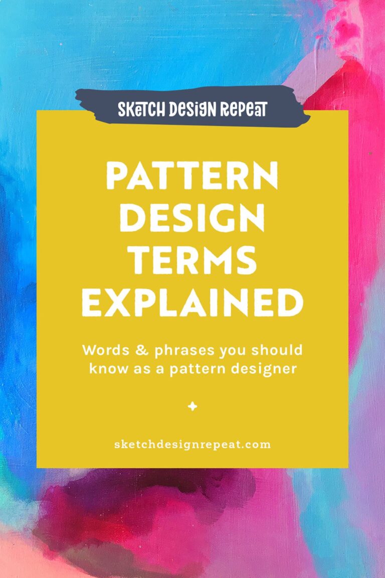 Common Surface Pattern Design Terms Explained - Sketch Design Repeat
