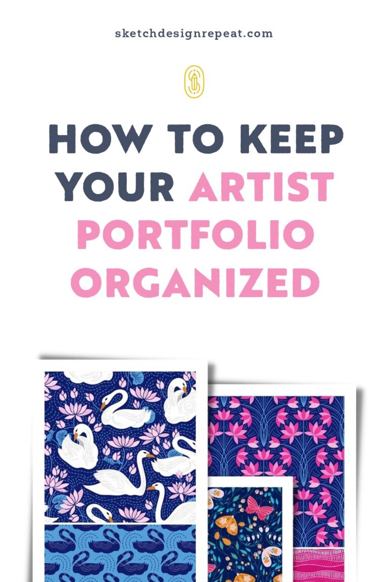 How to Keep Your Artist Portfolio Organized - Sketch Design Repeat