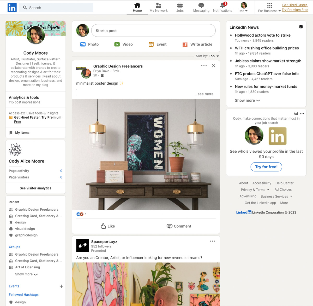 LinkedIn for Surface Designers and Illustrators - Sketch Design Repeat
