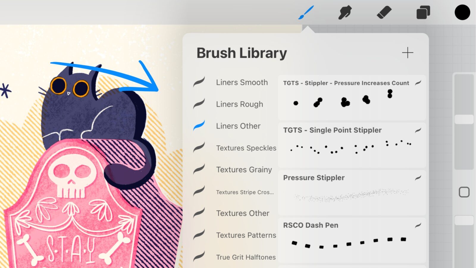 Brushes in Procreate: Streamline Your Surface Design Process - Sketch ...
