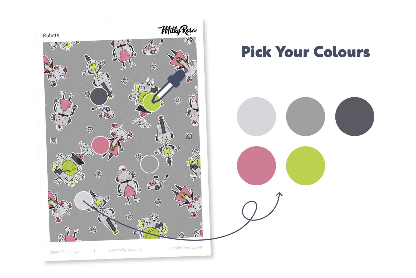 Building a Surface Design Color Palette - Sketch Design Repeat